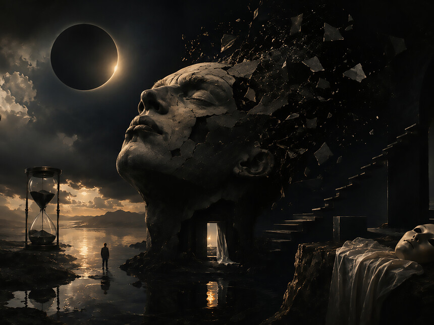 The night leaking with needle stars | Meer
